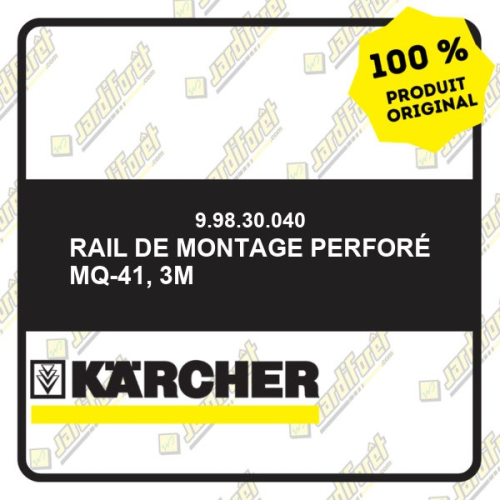 Rail de montage perforé MQ-41, 3m Karcher 99830040 | Jardiforêt